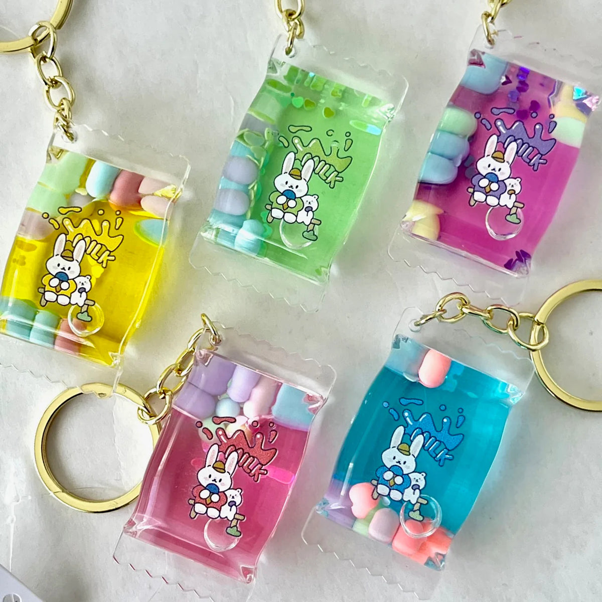 Bunny Candy Floaty Water Key Charms – kawaiipaperdream