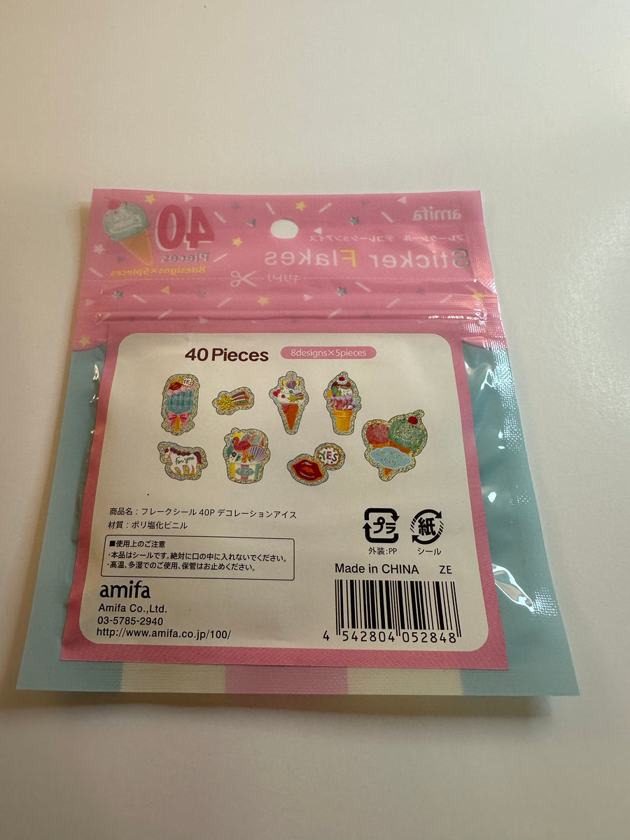 Amifa Ice Cream Sticker Sack – kawaiipaperdream
