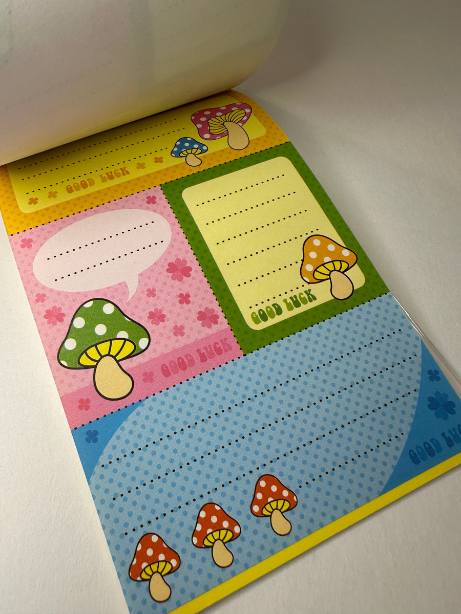 Vintage Mushroom Rare Large Memo Pad – kawaiipaperdream