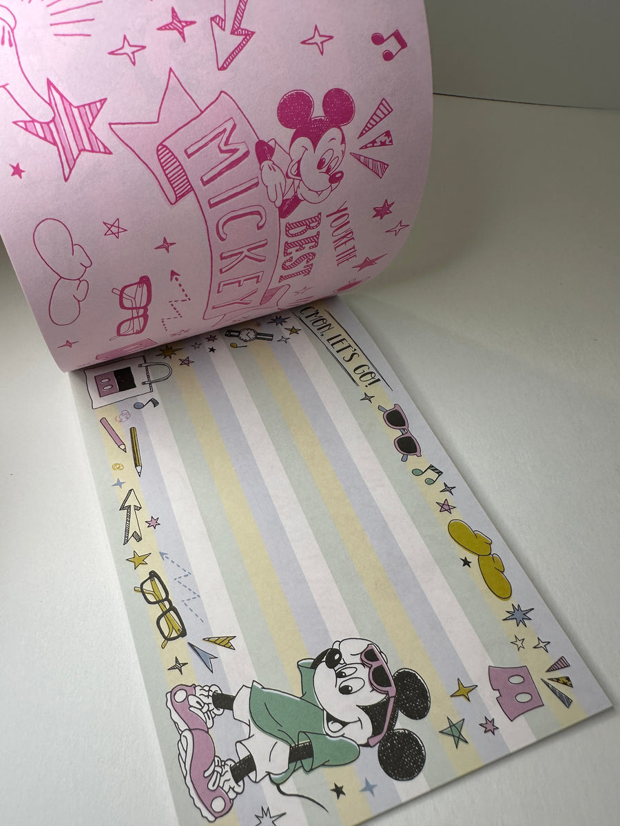Disney Vintage Mickey Mouse Rare Large Memo Pad – kawaiipaperdream