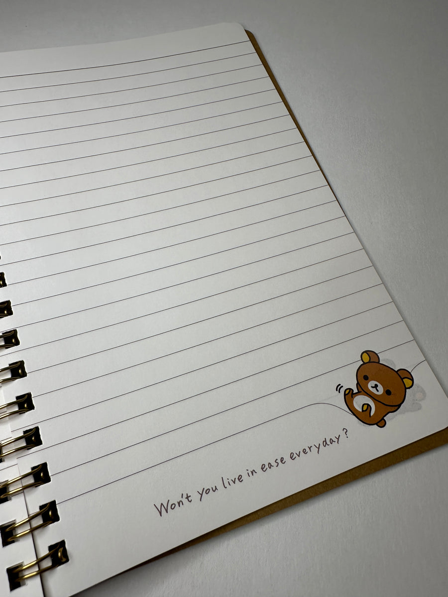 San-x 2012 Rilakkuma Large Spiral Notebook – kawaiipaperdream