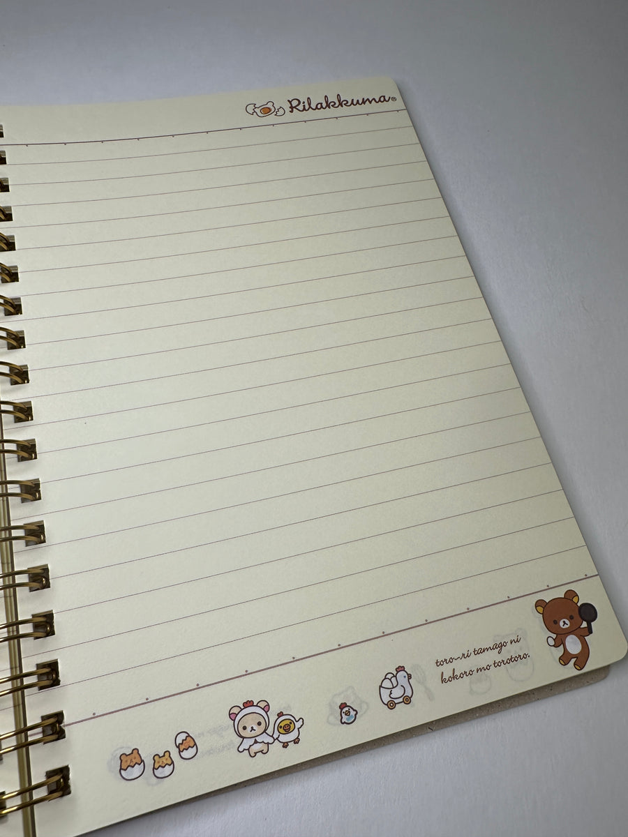 San-x 2012 Rilakkuma Large Spiral Notebook – kawaiipaperdream