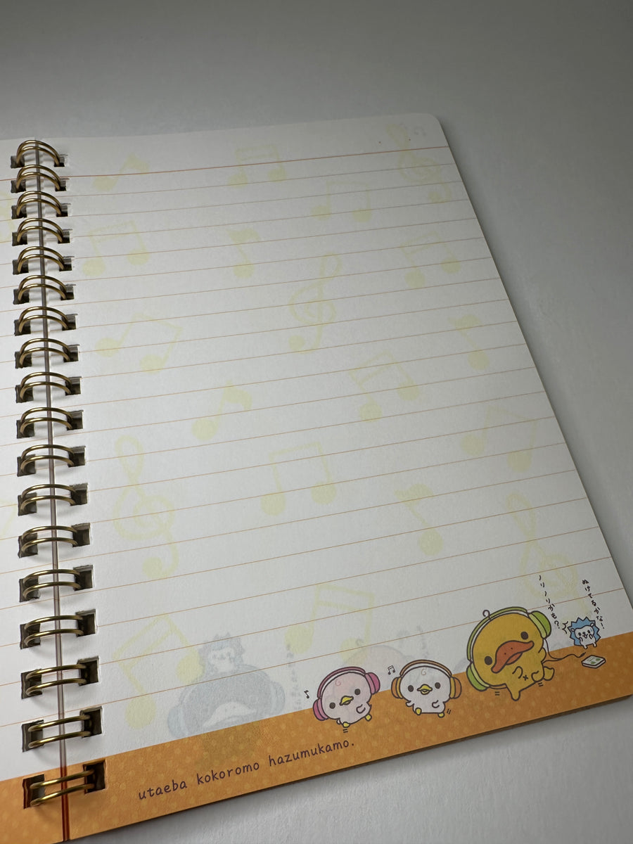 San-x 2009 Vintage Kamonohashikamo Rare Large Spiral Notebook ...