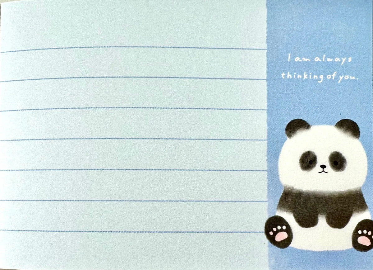 Crux Onaka Nadete Panda Mini Memo Pad – kawaiipaperdream