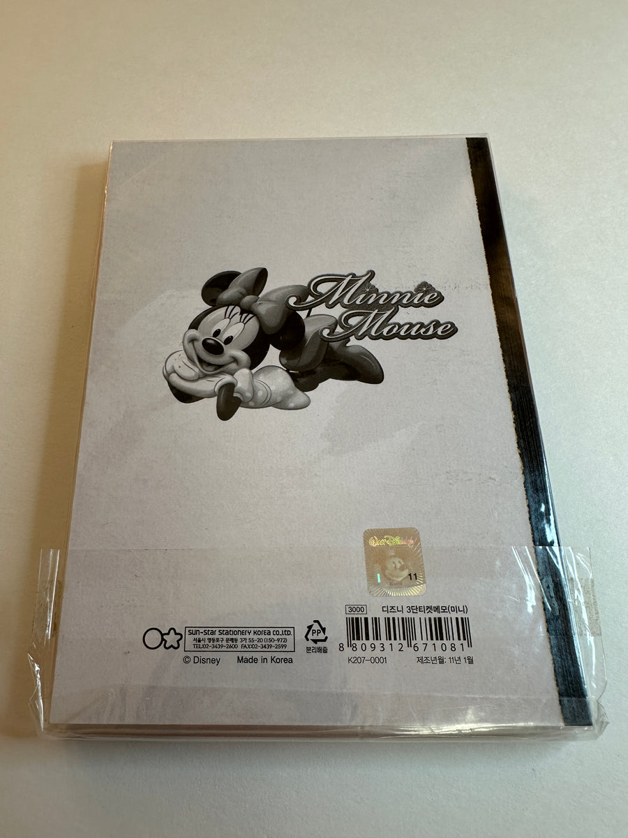 Disney Sun Star Vintage Minnie Mouse Large Memo Pad – kawaiipaperdream