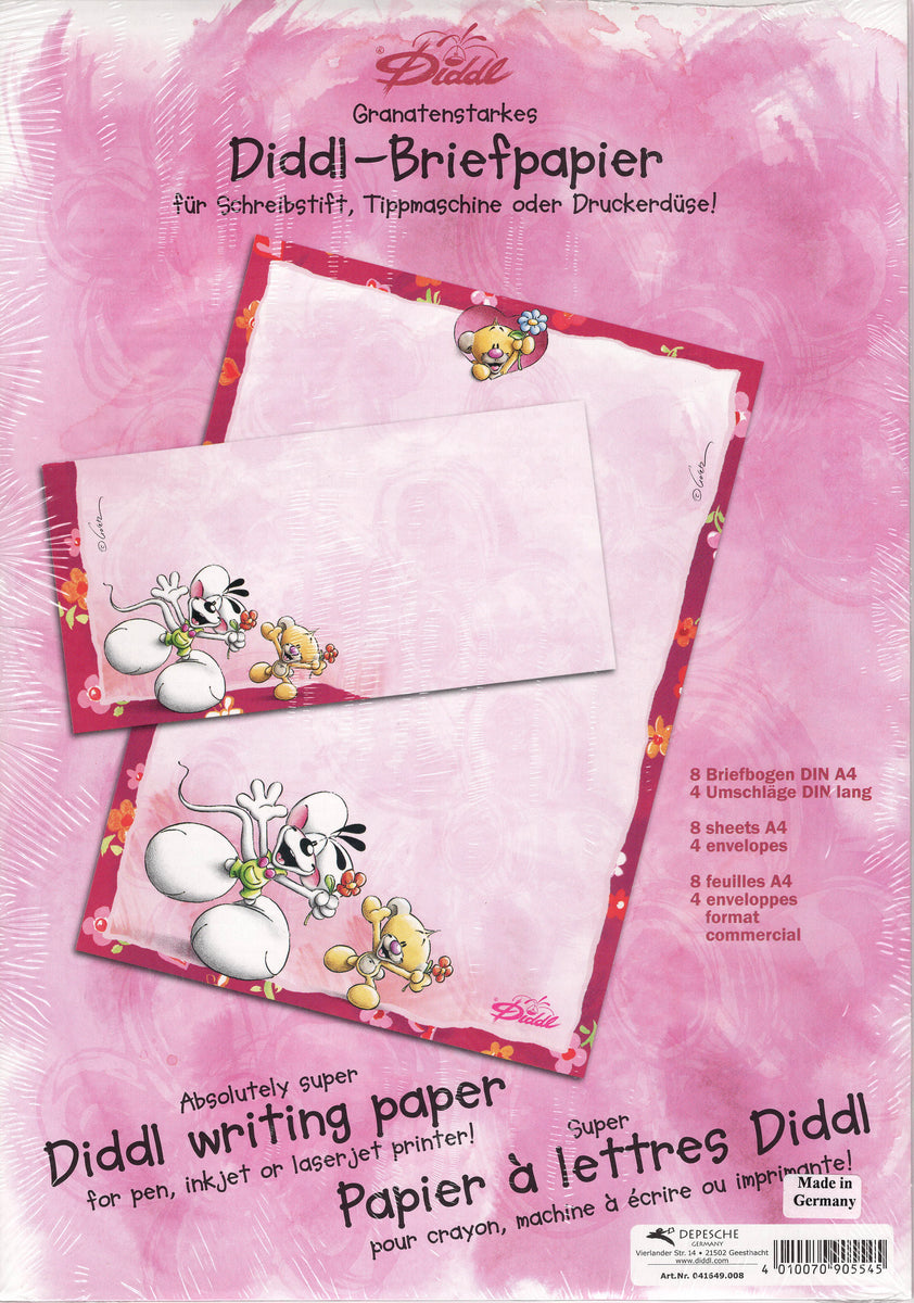 Vintage Diddl Rare A4 Letter Set – kawaiipaperdream