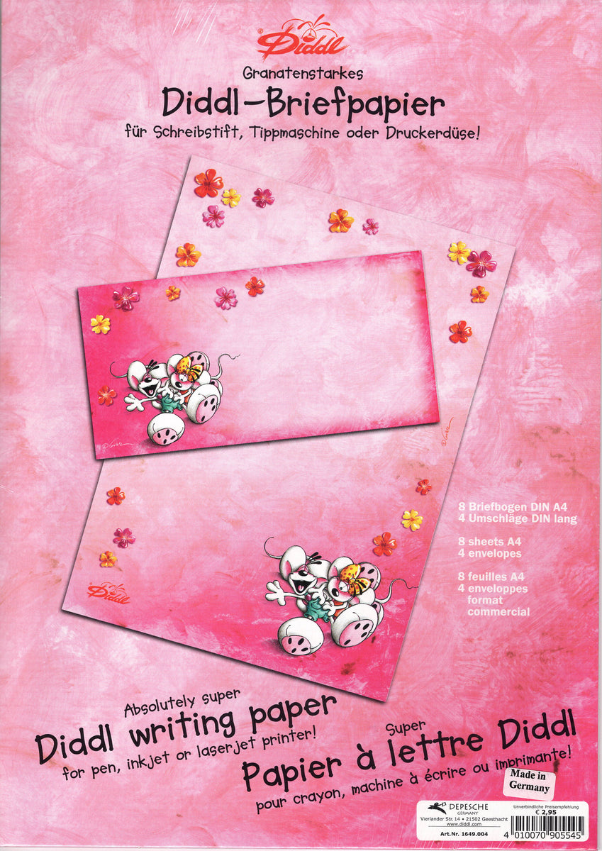Vintage Diddl Rare A4 Letter Set – kawaiipaperdream