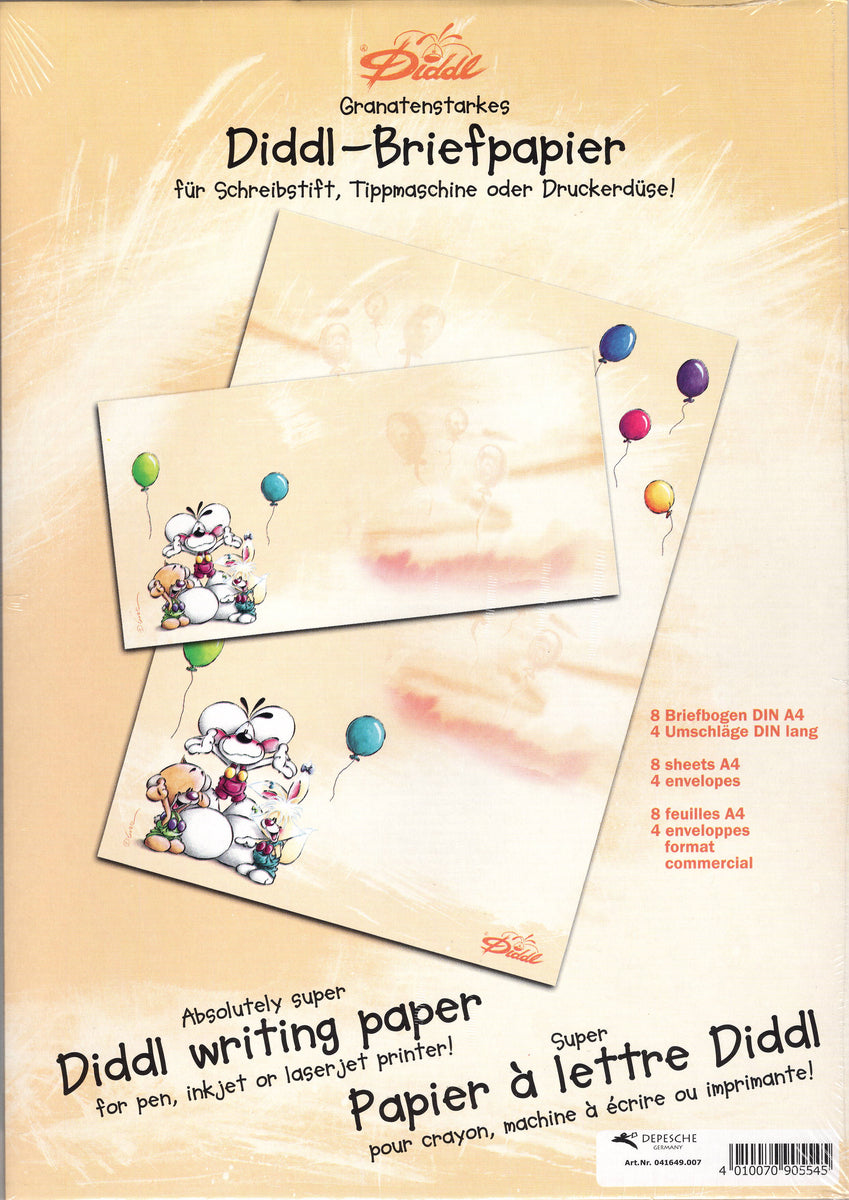 Vintage Diddl Rare A4 Letter Set – kawaiipaperdream