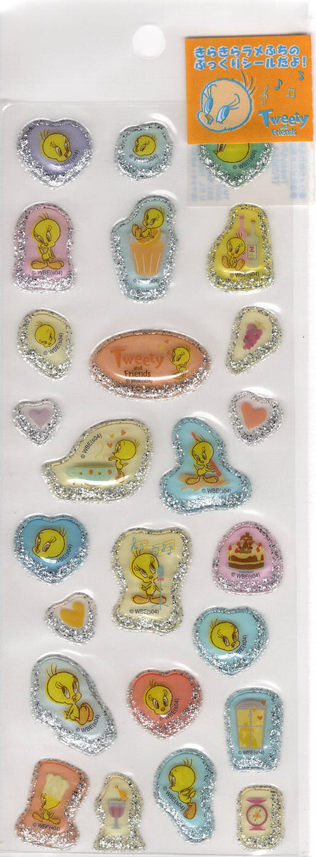 Sakamoto Vintage Tweety Bird Rare Puffy Sticker Sheet – kawaiipaperdream