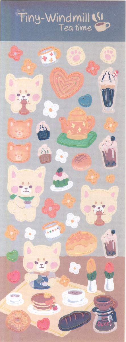 Tiny Windmill Tea Time Sticker Sheet – kawaiipaperdream