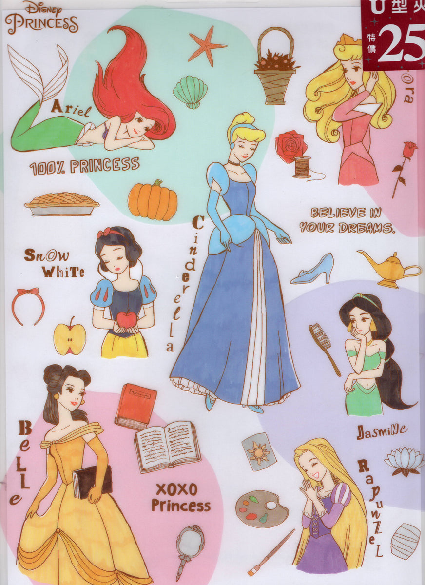 Disney Princesses Deadstock A4 File Folder – kawaiipaperdream