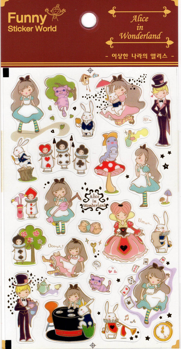 Alice In Wonderland Sticker Sheet – kawaiipaperdream