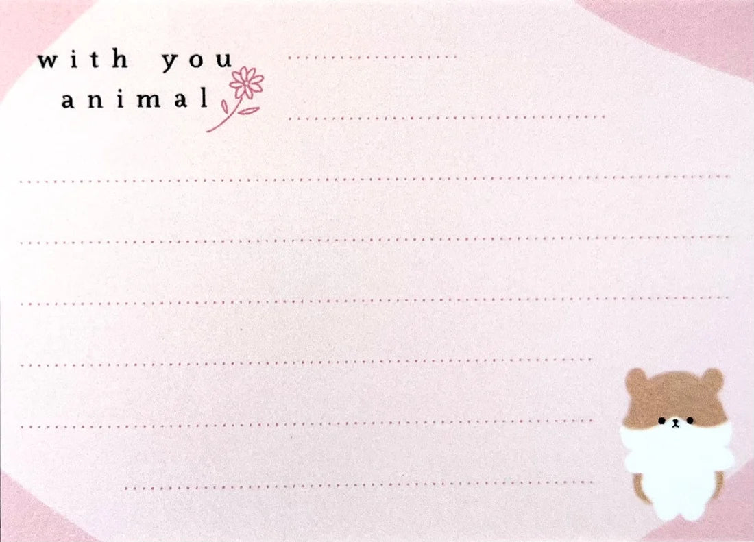 Kamio With You Animal Hamster Mini Memo Pad – kawaiipaperdream